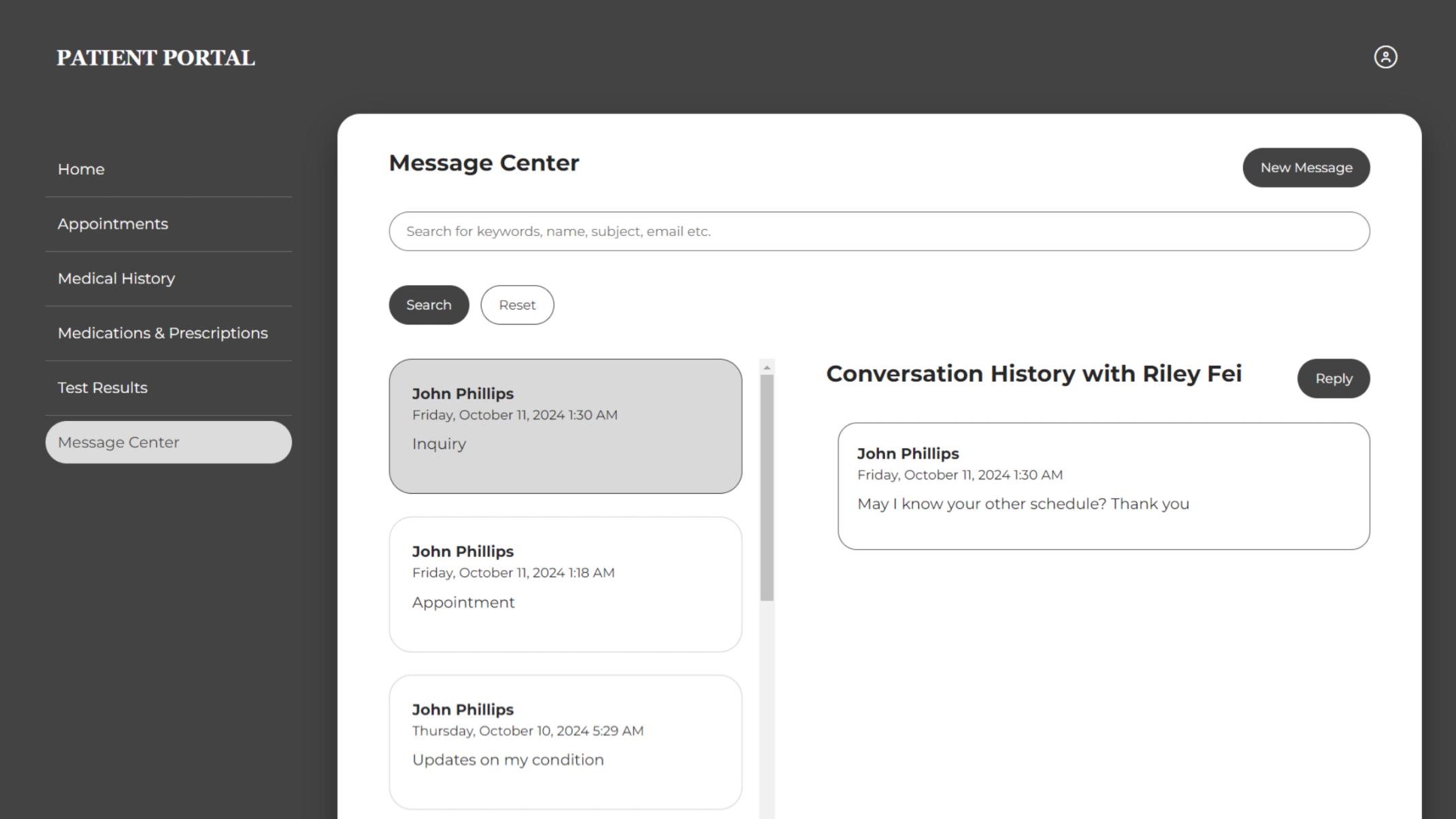 Patient Portal - Free App Template | Caspio Marketplace