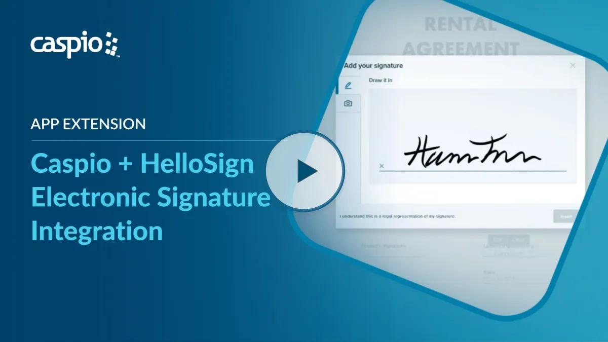 Electronic Signature App Customization | Caspio Marketplace